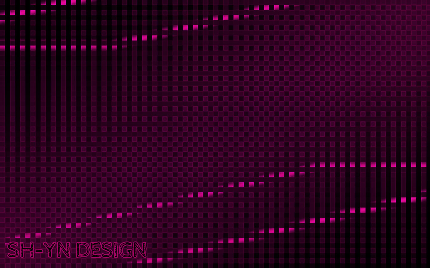 Sh Yn Design: Black Magenta Stripe Effect