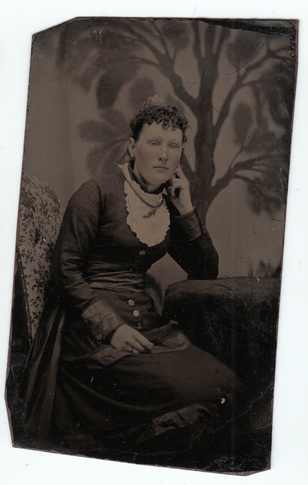 Dull Tool Dim Bulb: Folk Art Tintype Background and Backdrop Naive and ...