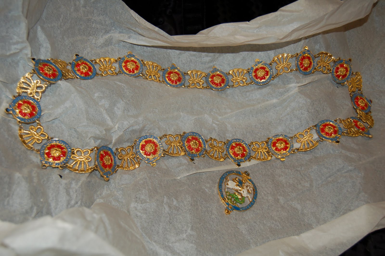 The royal arms of England, Scotland, Spain and France, as carved at the ...