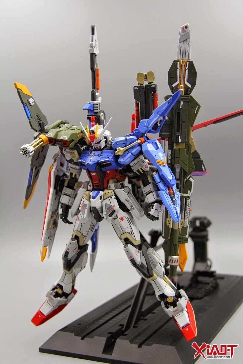 Custom Build: Bandai + DM 1/100 Perfect Strike Gundam "Detailed"
