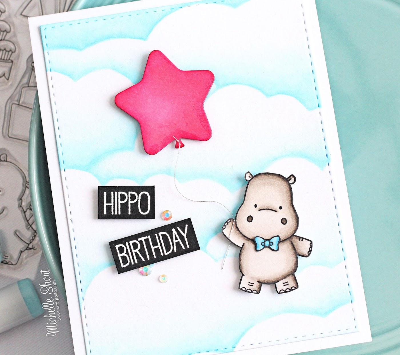 The Card Grotto: Hippo Birthday