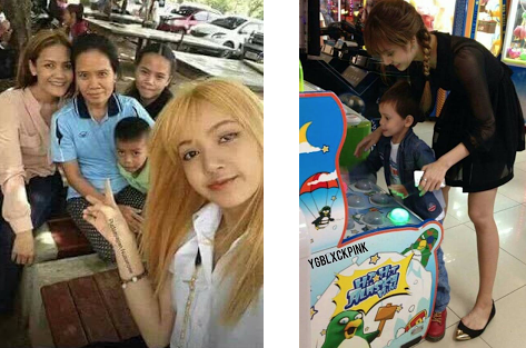 Unseen LISA with her family