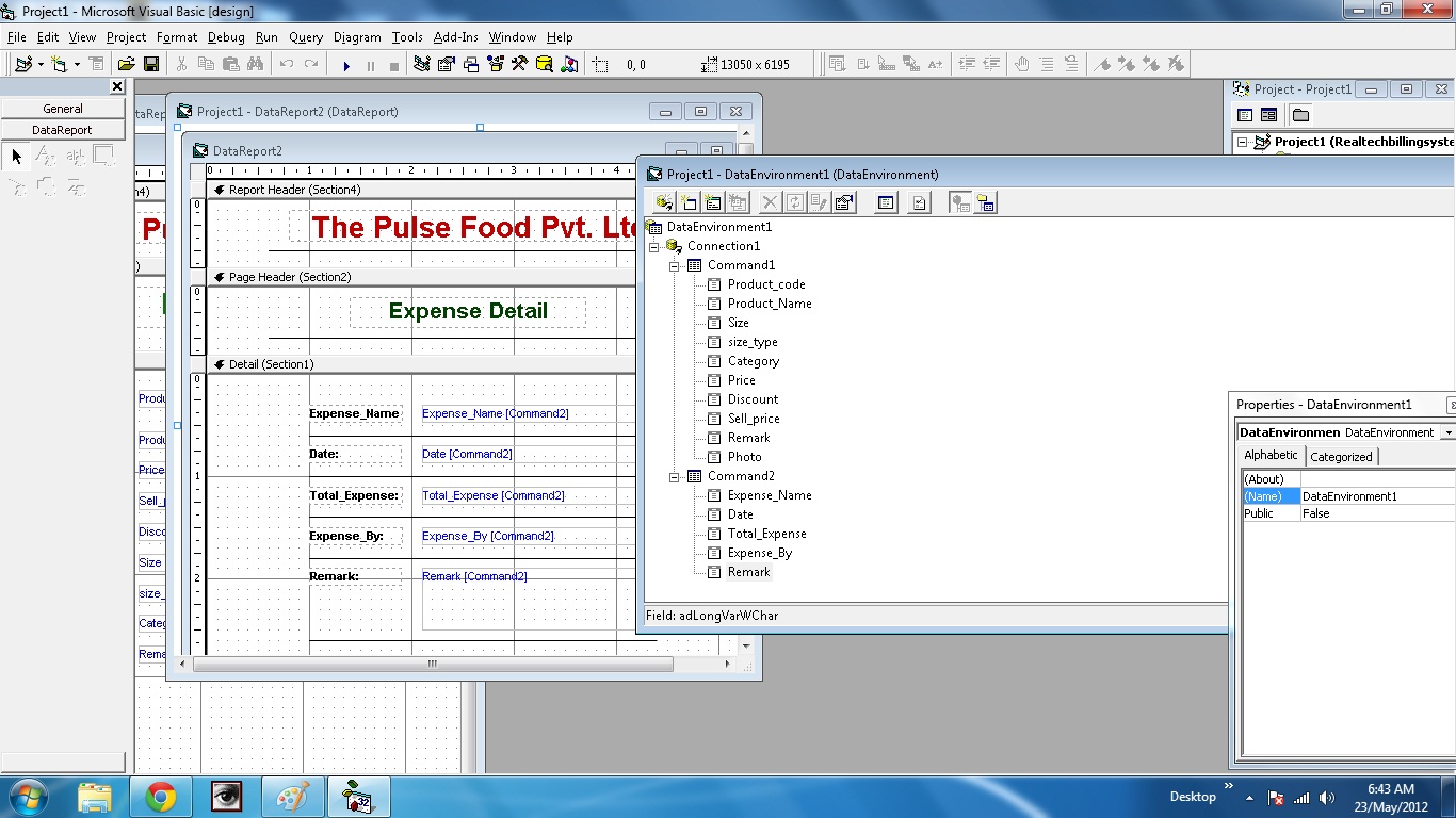 how to make datareport in vb6 | Coding Authority