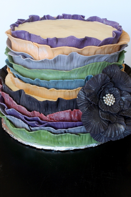 A Savory Life: Frilly Feminine Birthday Cake