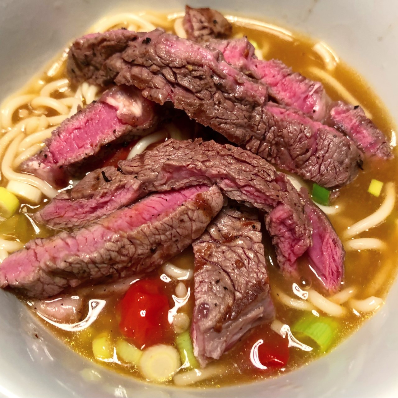 Seared Beef with Fragrant Noodle Soup