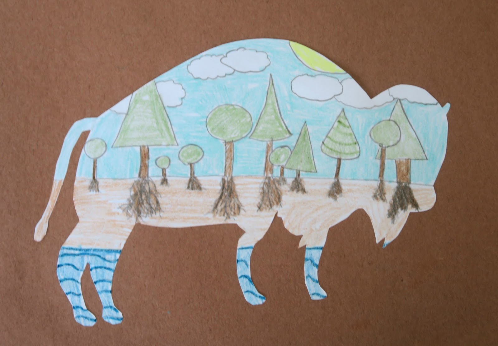 Cindy deRosier: My Creative Life: Buffalo (Bison) Drawing