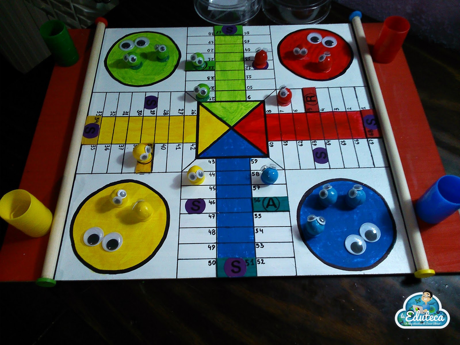 MANUALIDADES | Parchís "La Eduteca" ~ La Eduteca