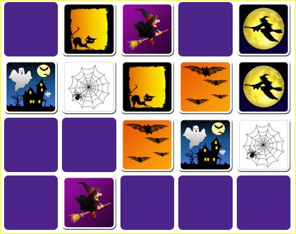 Jugando y aprendiendo juntos: Halloween, 9 juegos de memoria