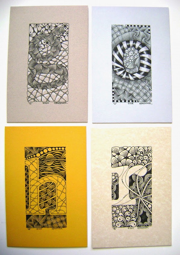 Zentangle Patterns With Words