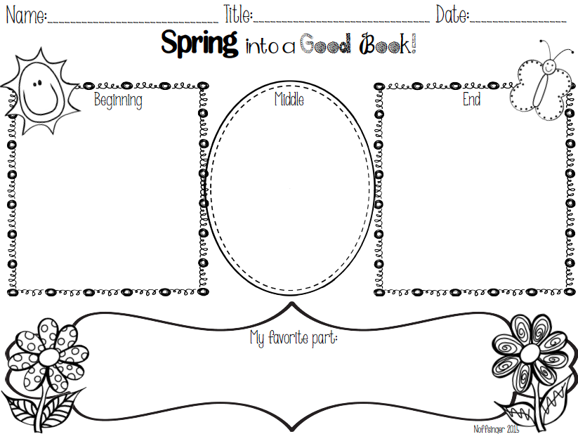 Literacy Loving Gals: Spring into a Good Book! Spring-Themed Graphic ...