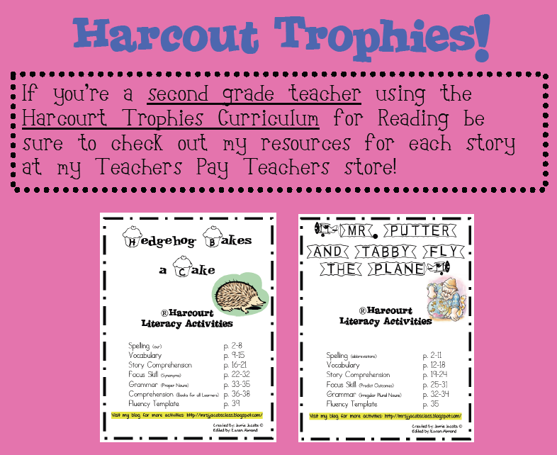 Mrs. Jacobs' Class: Harcourt Reading!