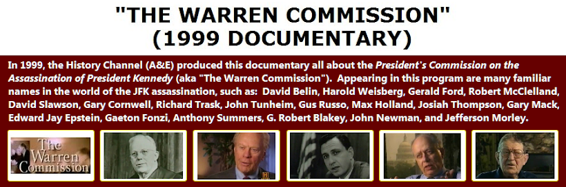 DAVID VON PEIN'S VIDEO AND AUDIO ARCHIVE: "THE WARREN COMMISSION" (1999 ...