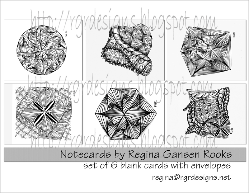 rgr designs blog: Zentangle Inspired Note Cards on Etsy!