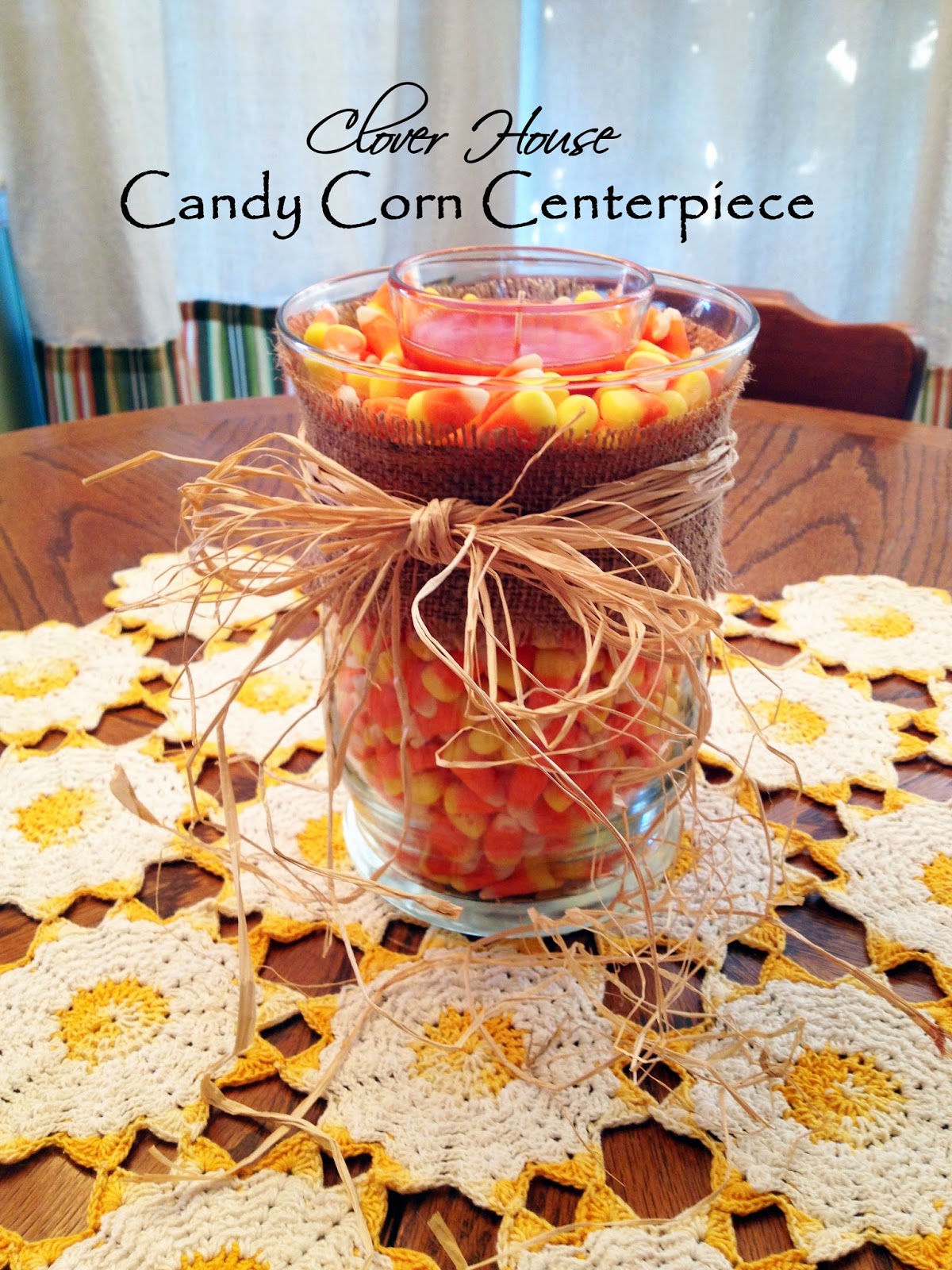 Clover House: Candy Corn Centerpiece - Easy and Inexpensive!