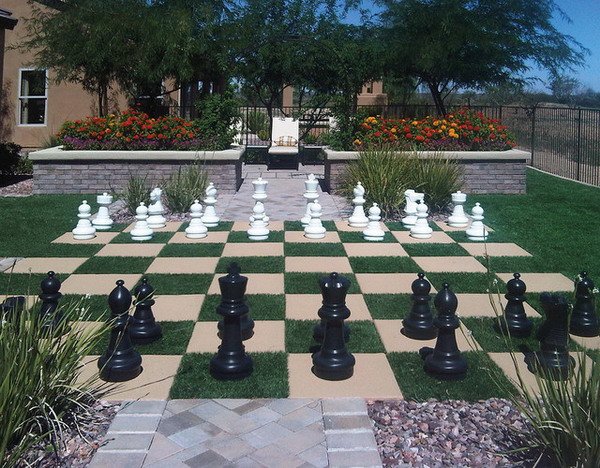 Garden And Patio Ideas: The Stunning Grass Checkerboard Landscaping Ideas