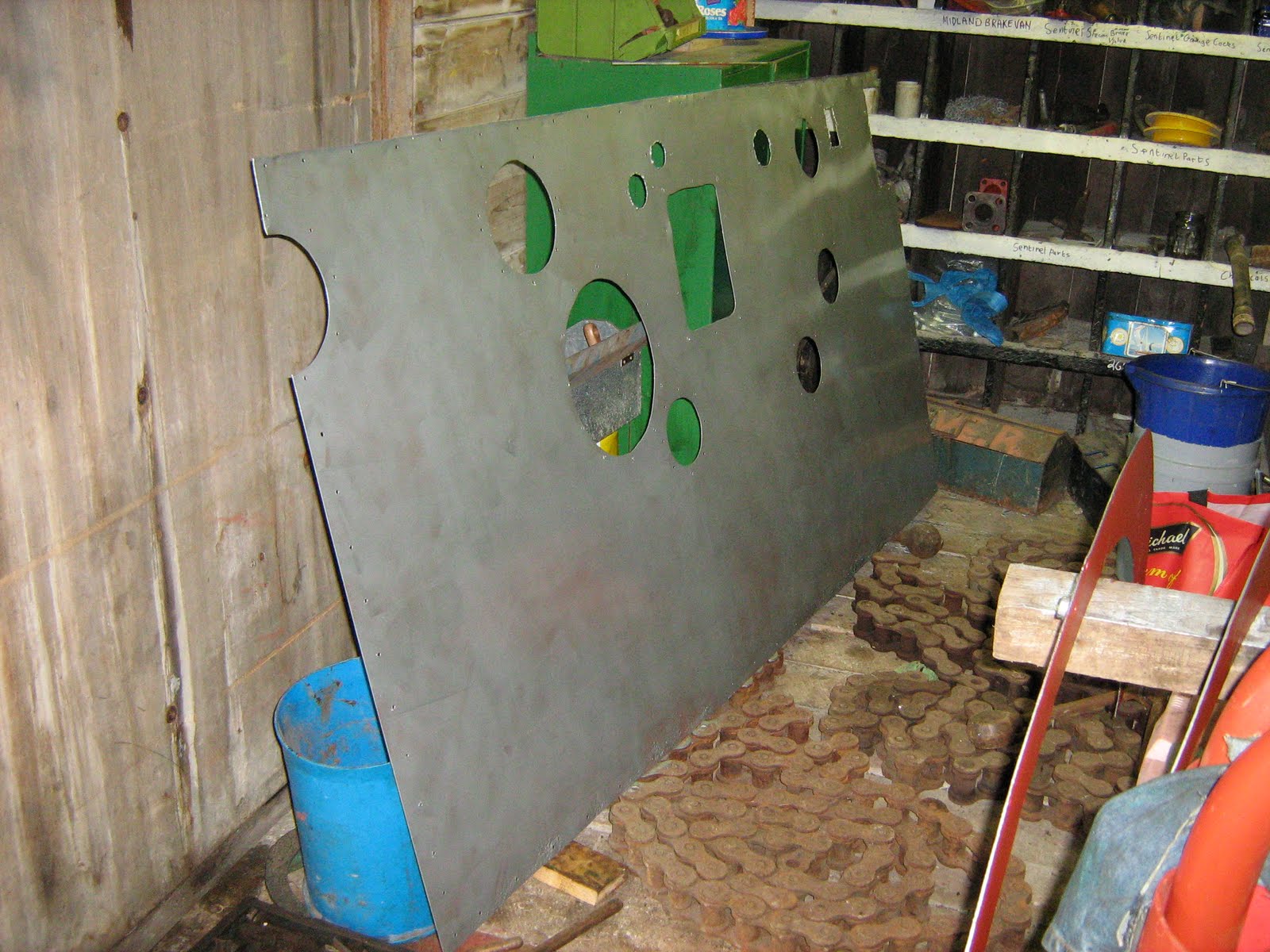 Sentinel Steam Loco 7109: Sentinel 7109's Boiler Cladding