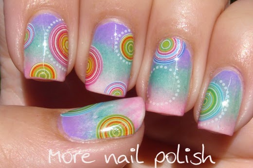 Gradient with circles ~ More Nail Polish