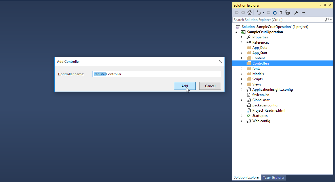 MVC CRUD Operation - With Example