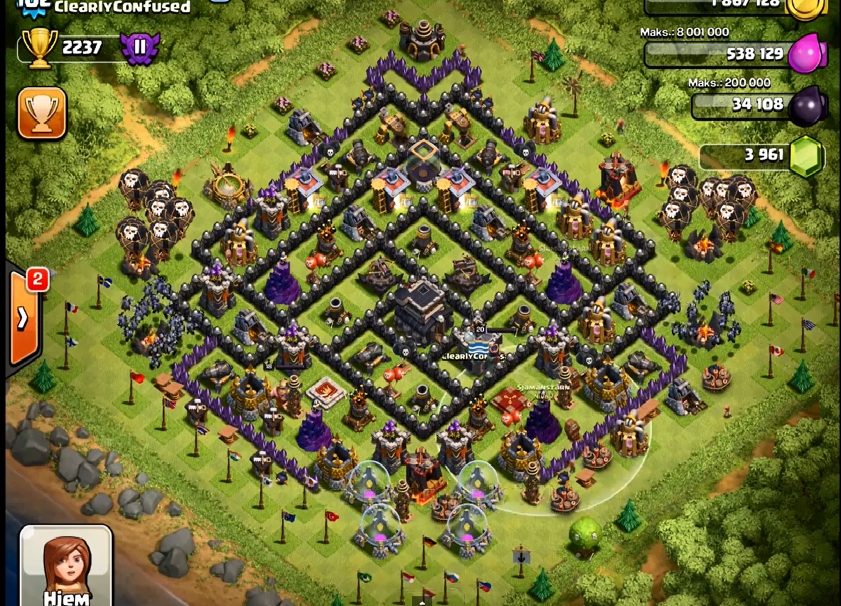 Misguided Minds: NEW Defensive Layouts for TH9 & TH10