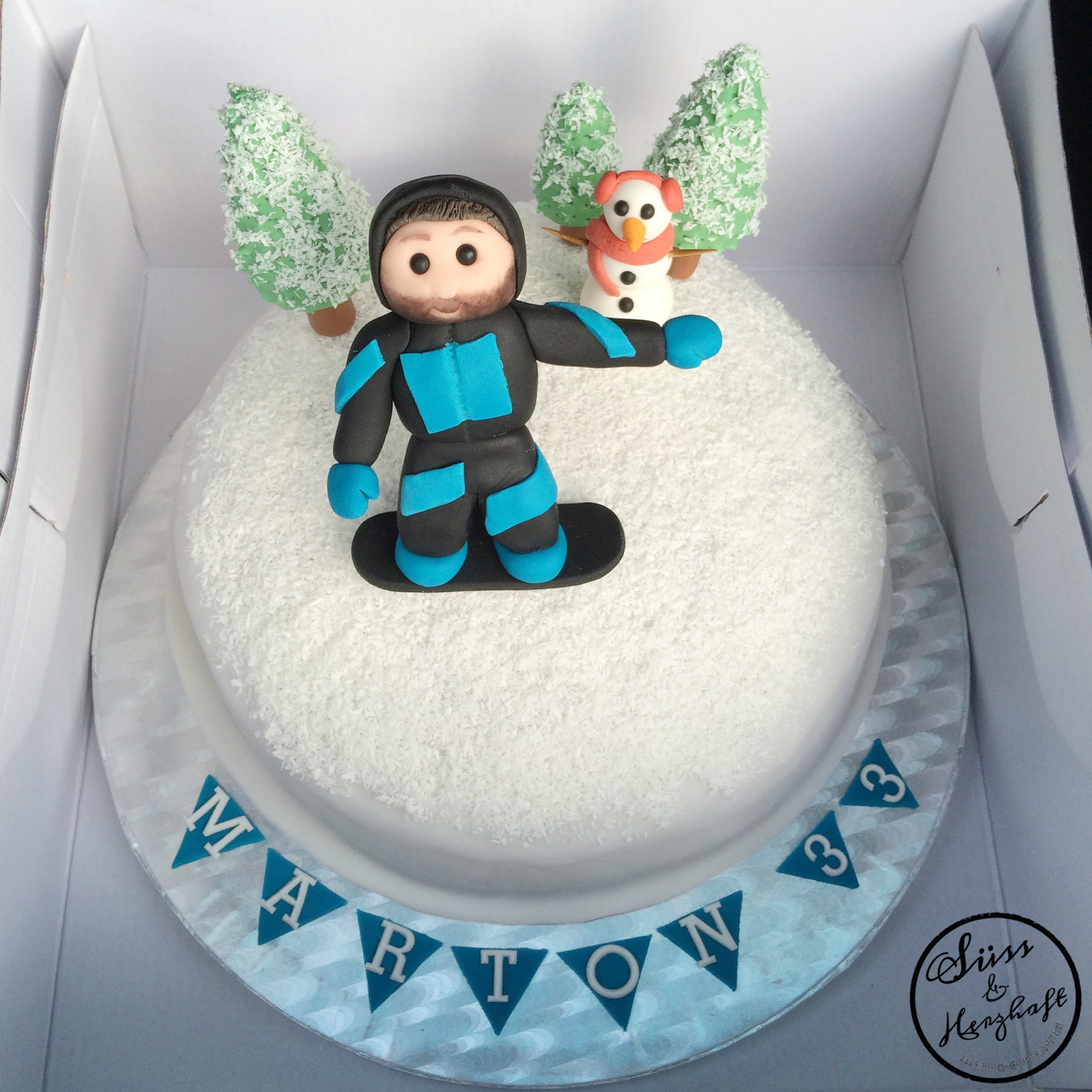 Süss & Herzhaft: Movember Cake und eine winterliche Geburtstagstorte