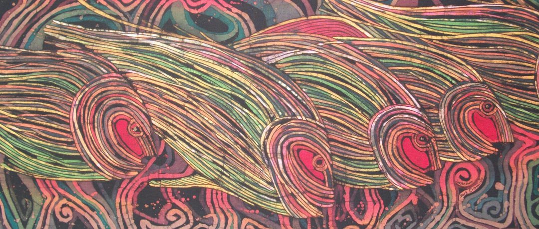 THE NEW FISH BATIK PAINTING