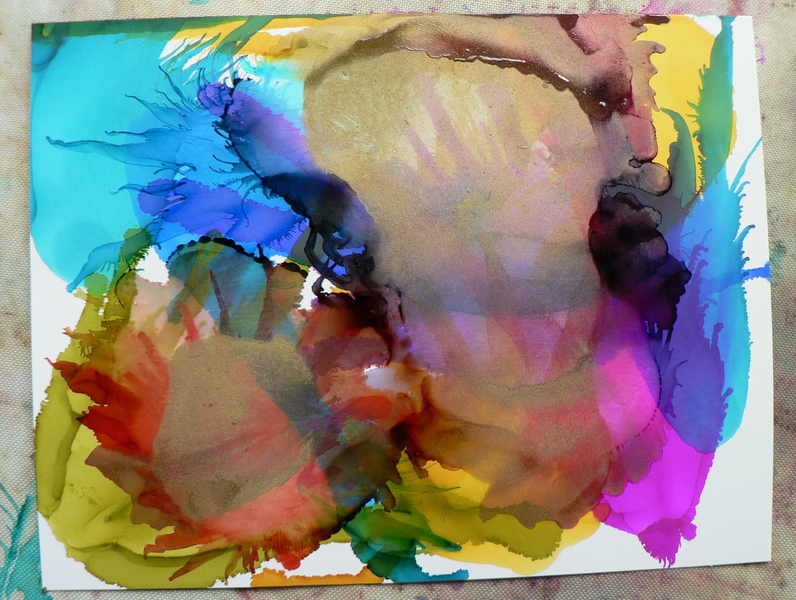 Creative Expressions: Book Study - Alcohol Ink Splatter