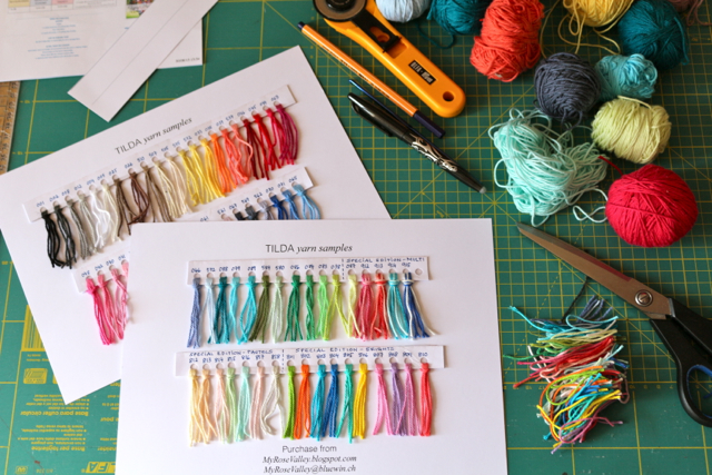 My Rose Valley: Making yarn sample cards