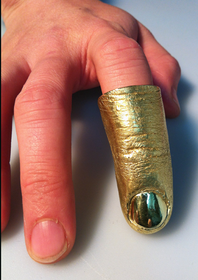 Matt White Jewelry: Brass Finger Ring