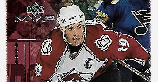 My PCs--one card at a time: Joe Sakic card #303 1998-99 UD MVP #53