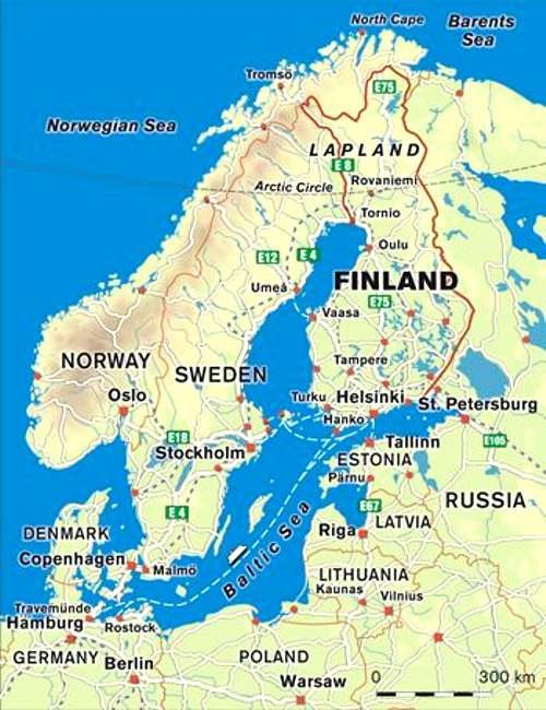 Finlandia Mapa