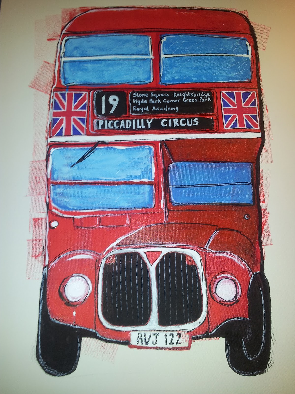 aj Illustrations: My London bus
