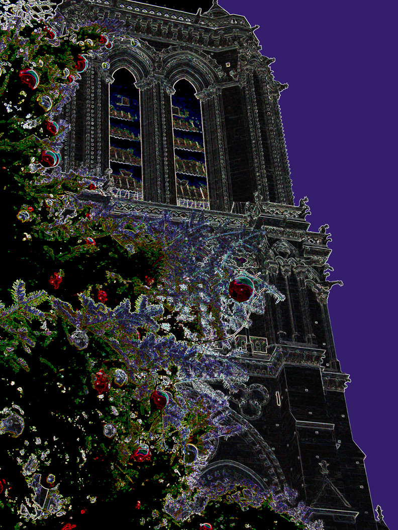 Carmi's Art: My Vision of Notre Dame at Christmas