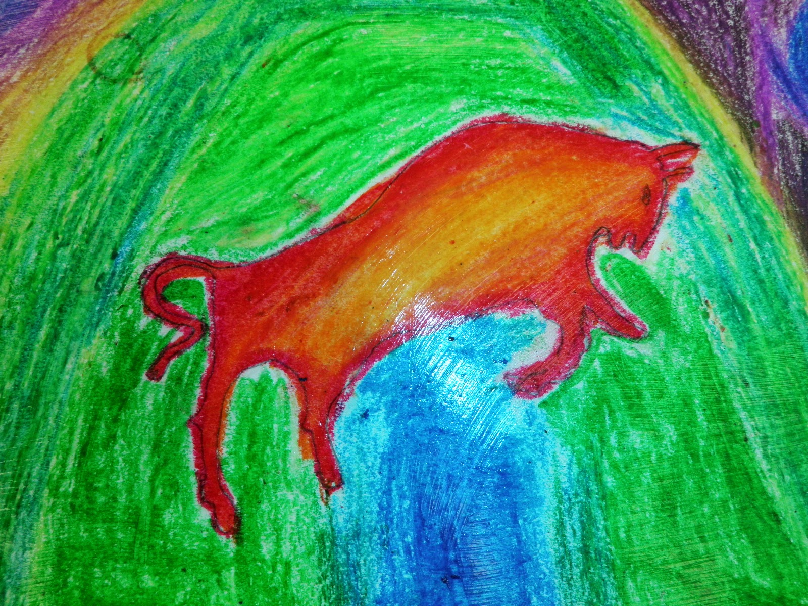 Jerdee's Art Classes: Animals in Art: Oil Pastel Drawings
