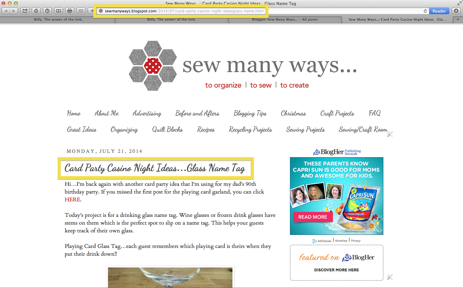 Sew Many Ways...: How To Shorten URL Addresses for Twitter, Facebook ...