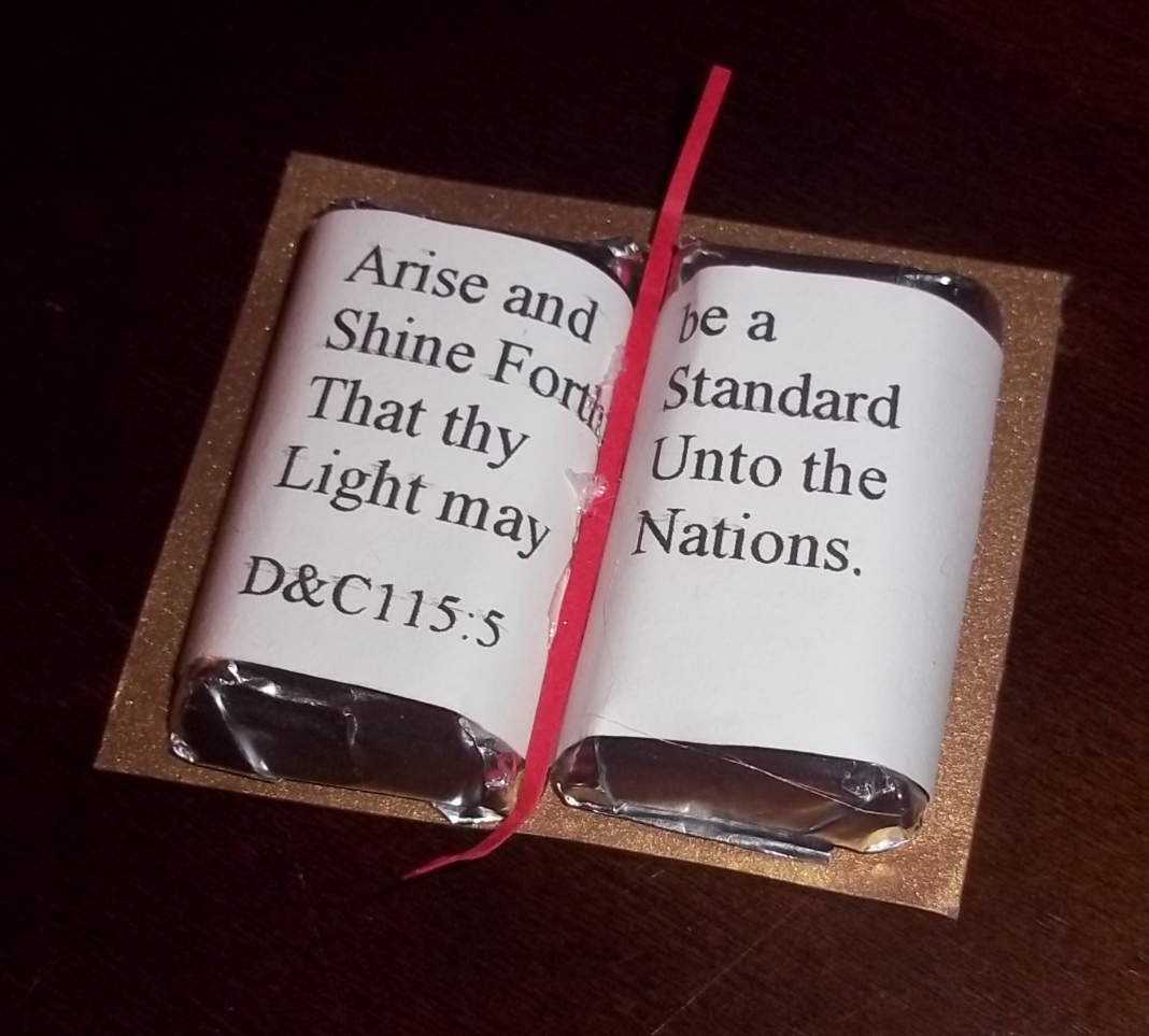 Young Women's - LDS: Chocolate Scripture Handouts