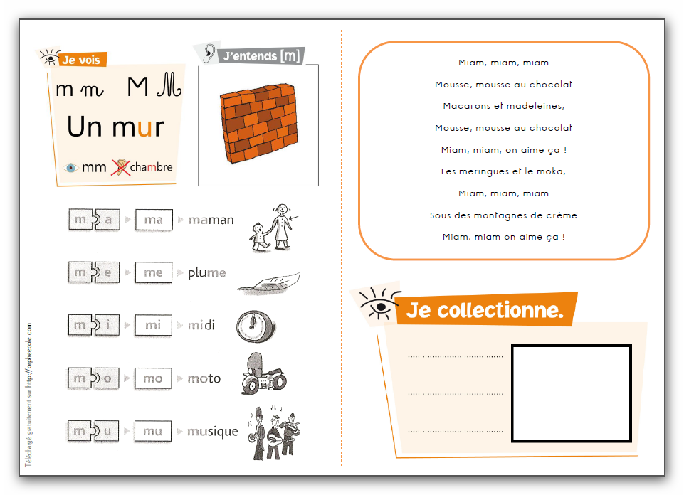 fiches complet phonetique lecture et ecriture - موارد المعلم