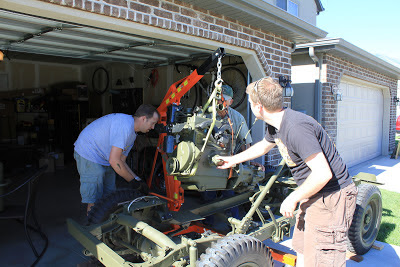 1943 Willys MB Jeep Restoration Project: Engine Installed