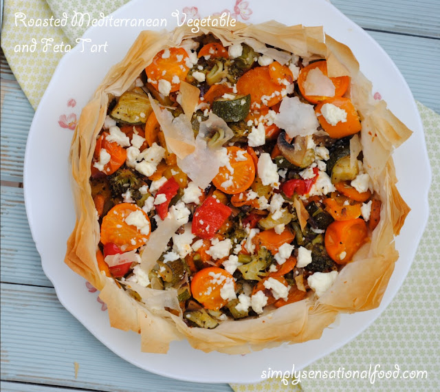 Roasted Mediterranean Vegetable And Feta Tart Simplyfood