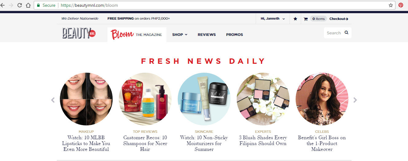 Shopping at BeautyMNL - I AM OTAY