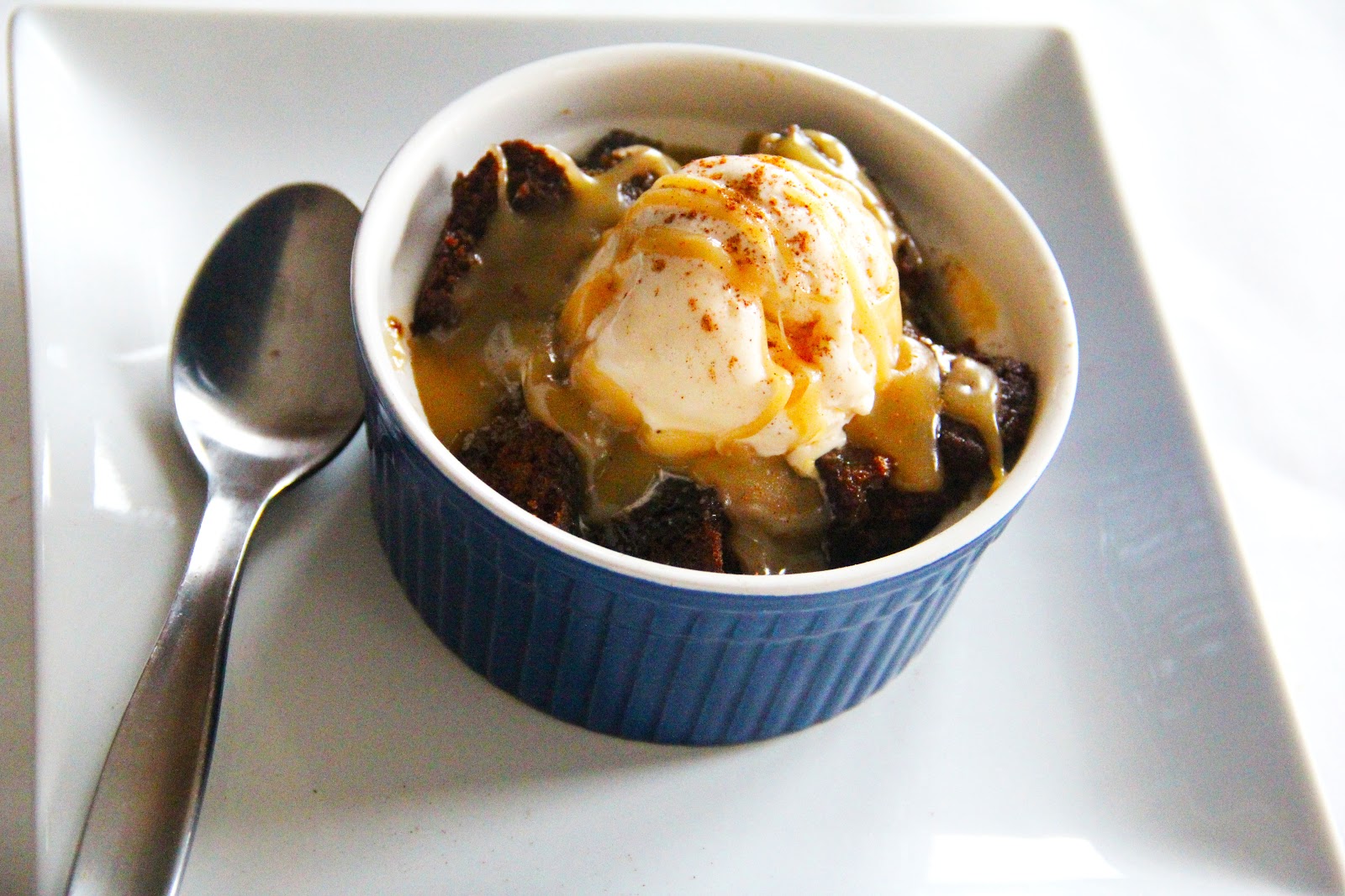 Sticky Toffee Gingerbread Bread Pudding - Grandbaby Cakes