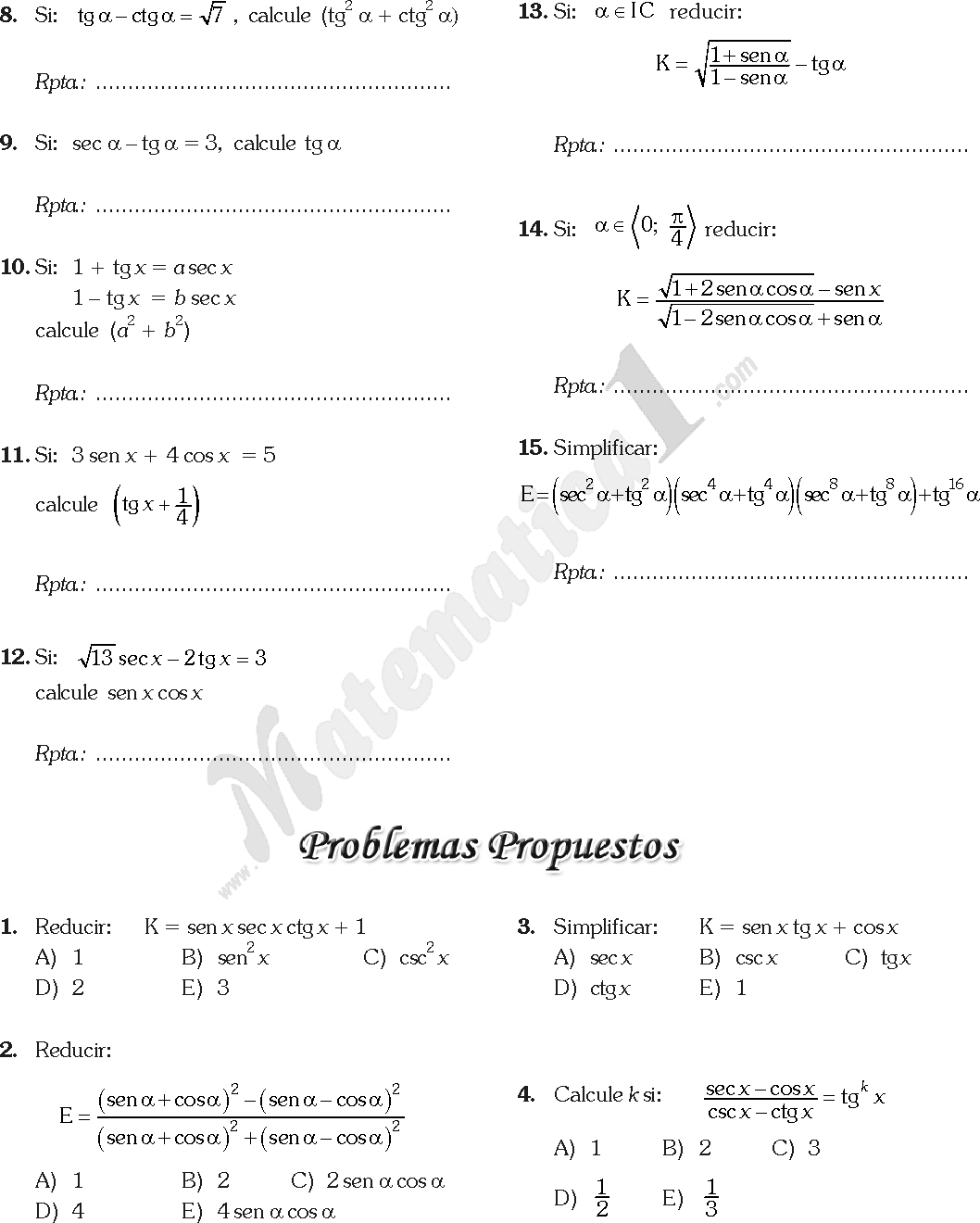 IDENTIDADES TRIGONOMETRICAS EJERCICIOS RESUELTOS EN PDF