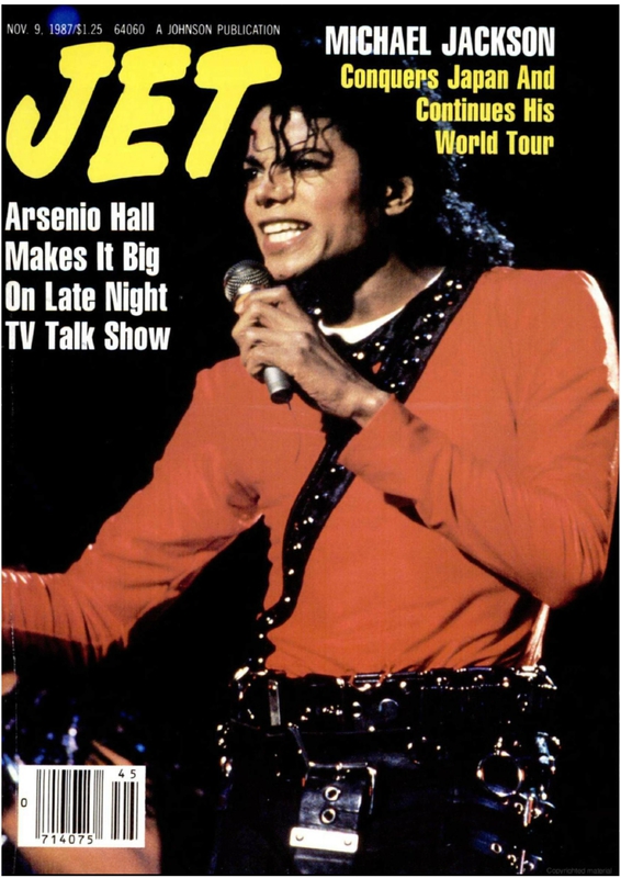 Top Of The Pop Culture 80s: Michael Jackson Jet Magazine 1987