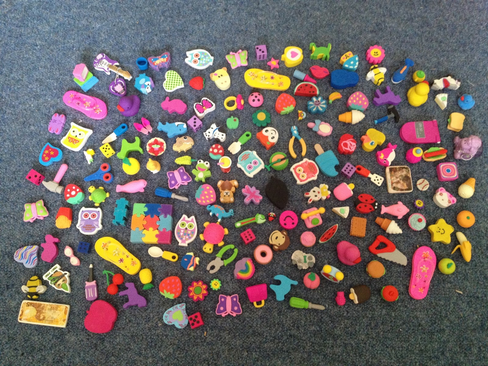 Hannah's Blog!!: My rubber collection