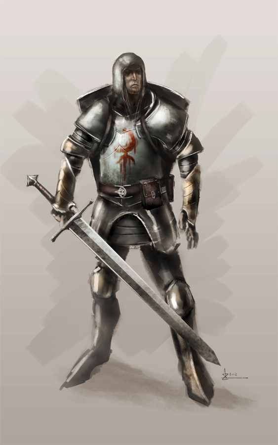 Warriors in art: Mercenary - Character Concept by Jörn Zimmermann