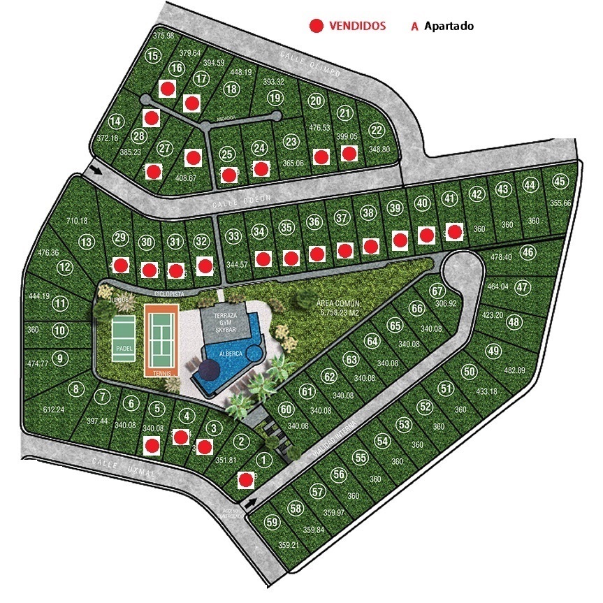 44 Lotes de Terreno y 5 Mega Lotes en Venta