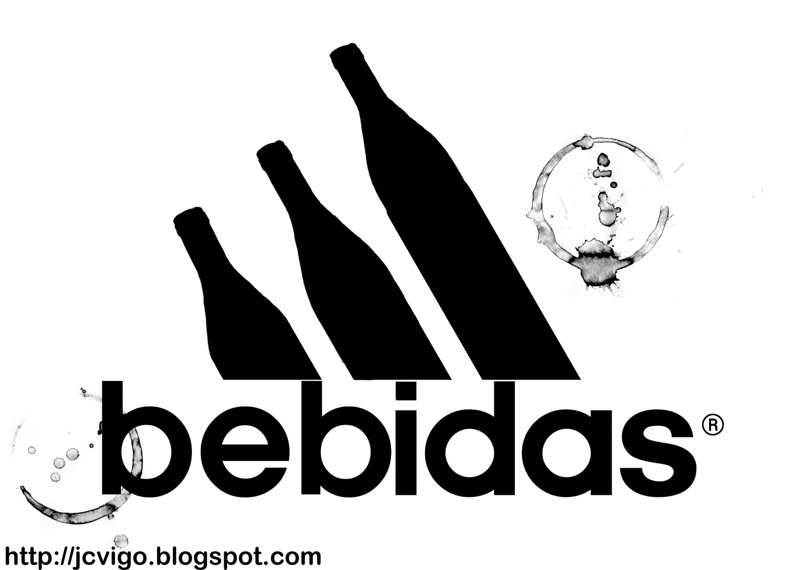 HUMOR CANALLA: Diseños Graciosos Nº 99 - Bebidas (Estilo Adidas)