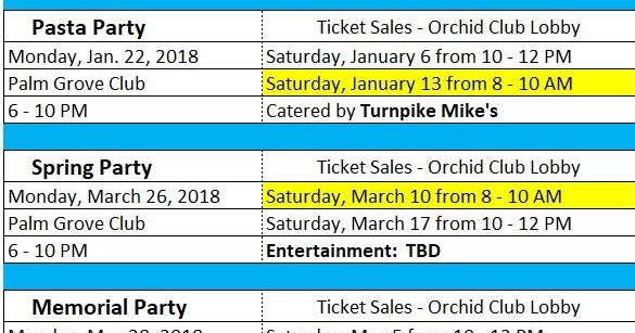 Upstate New York Club: 2018 Calendar of Events