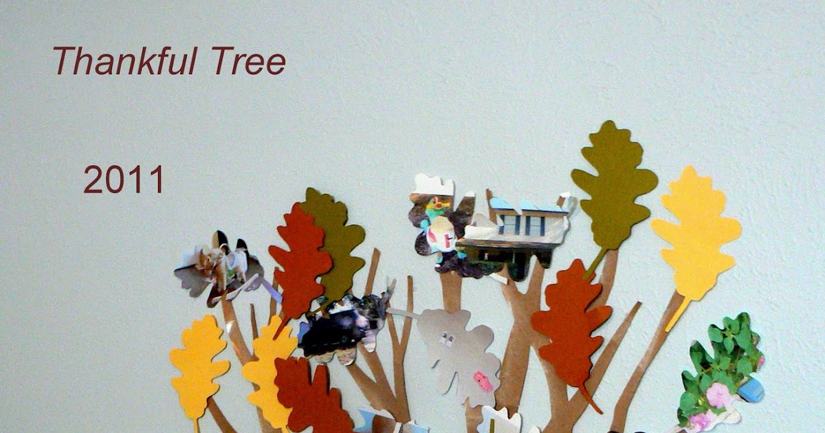 Having Fun at Home: Thankful Tree with Pictures
