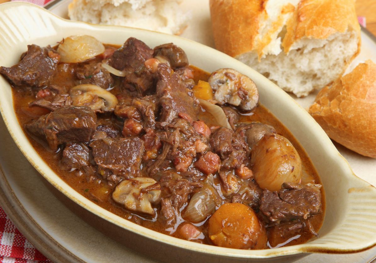 Receitas de Portugal: Vitela estufada com cogumelos