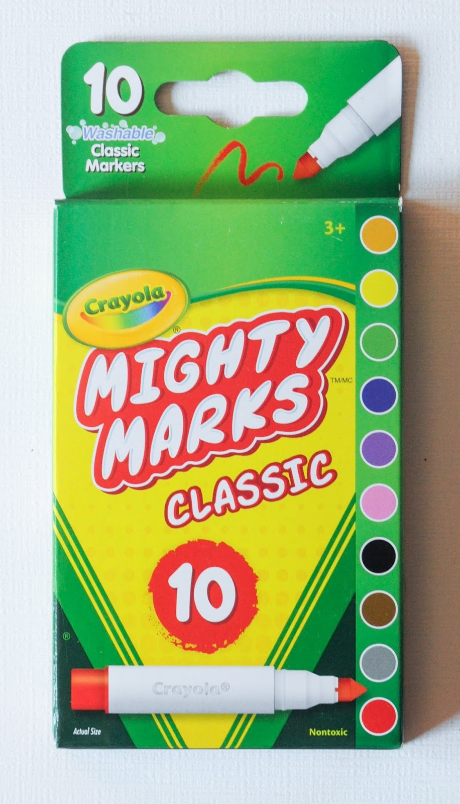 10 Count Crayola Mighty Marks Markers: What's Inside the Box | Jenny's ...